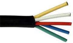 RGB5 Plenum 5 Conductor 25 Gauge Miniature RG59 Coaxial Cable 500ft